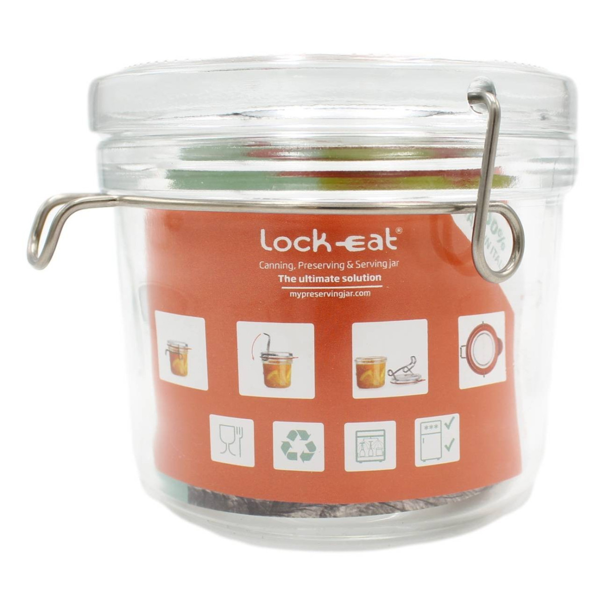 Bormioli Luigi Lock-Eat Barattolo Con Chiusura Ermetica 500 Ml