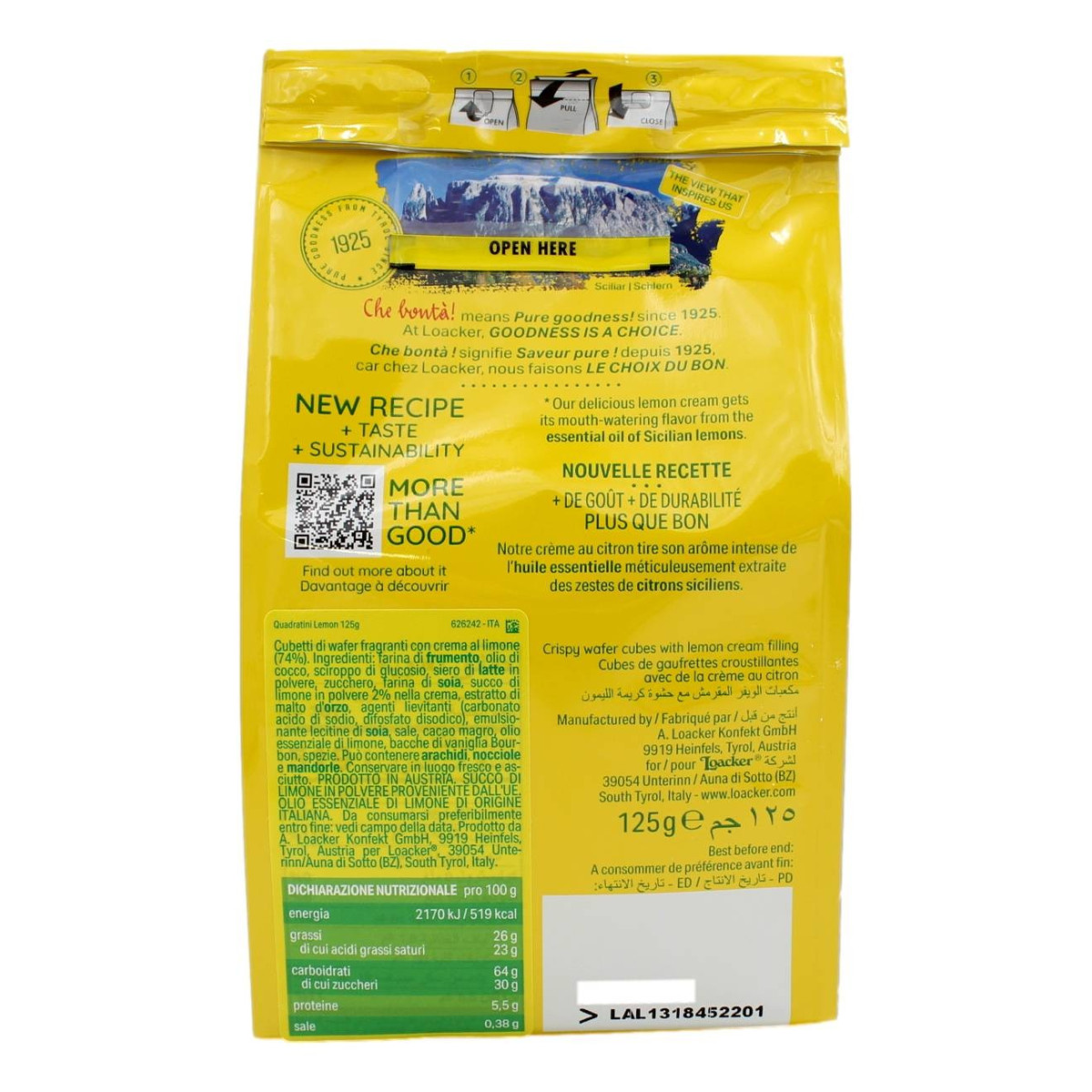 Loacker Quadratini Lemon 125 Gr – Drogheria Olimpia Shop Online