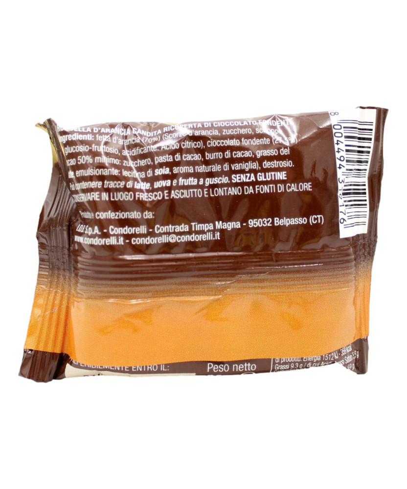 Condorelli Arancia Candita Ricoperta di Cioccolato Fondente 20 Gr