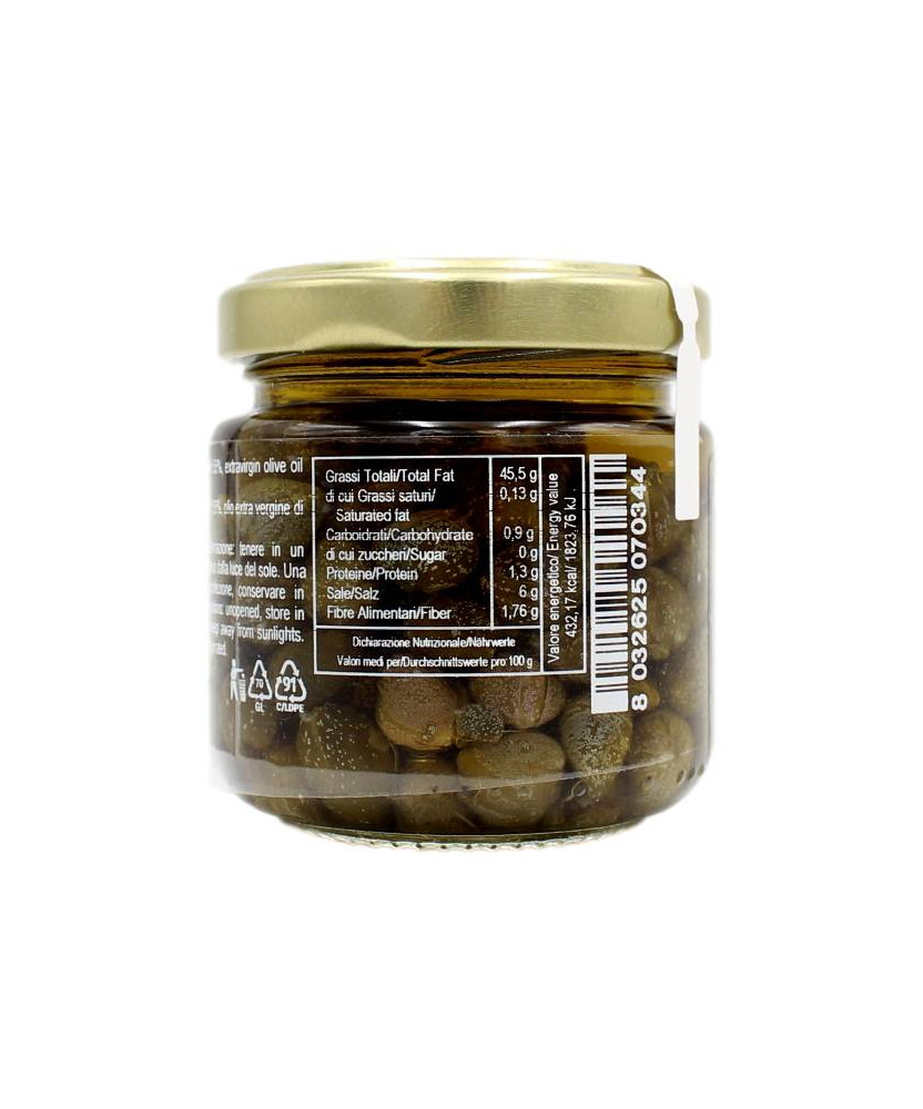Kazzen Capperi Sott'olio Extra Vergine Di Oliva 45% 90 Gr Shop Online