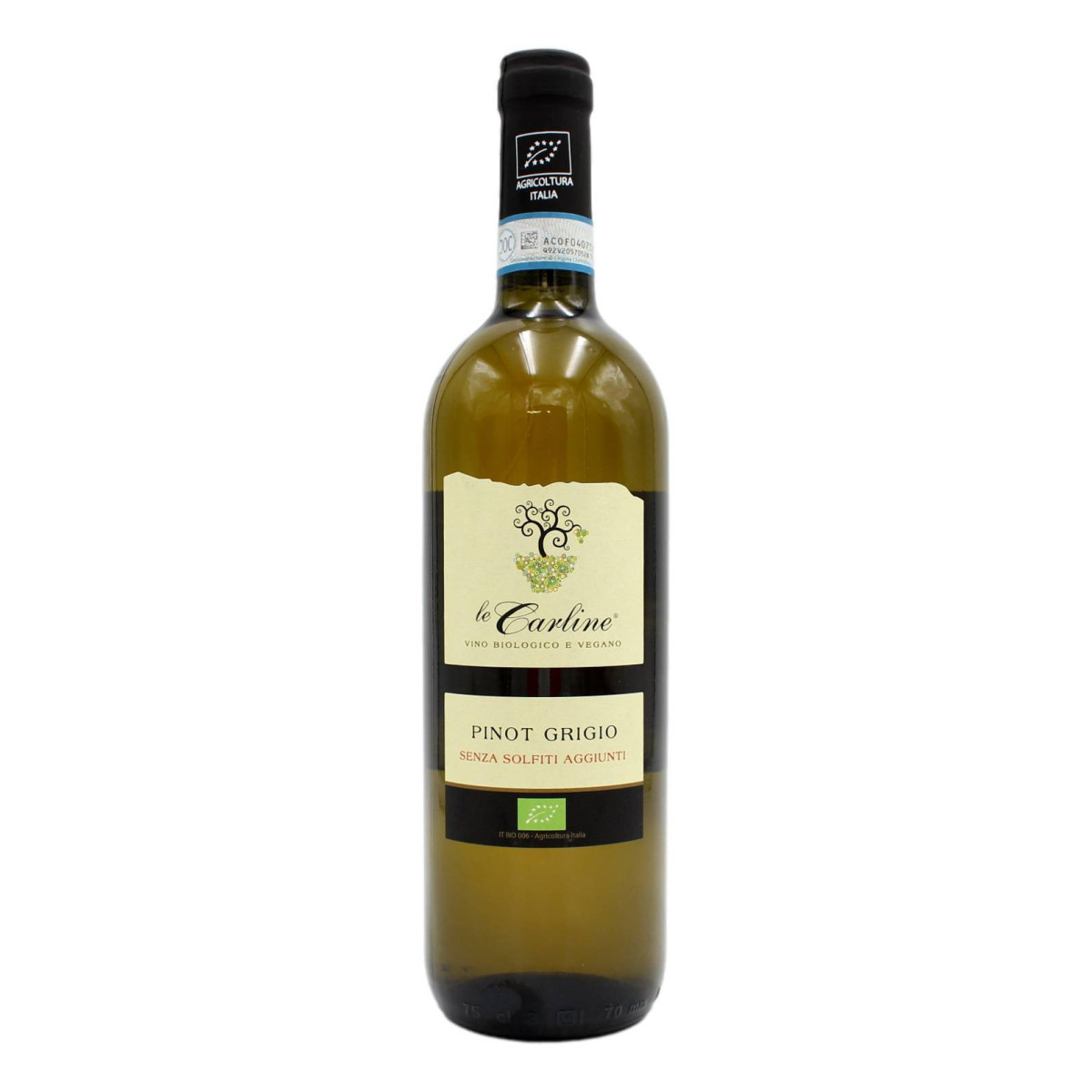 Le Carline Pinot Grigio Biologico e Vegano 750 Ml – Shop Online