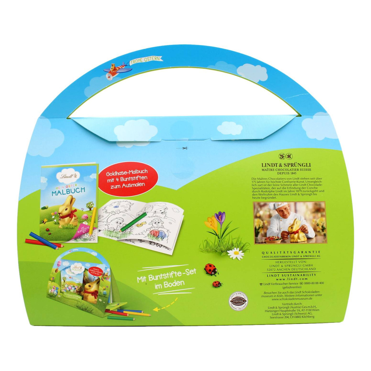 Lindt Gold Bunny Libro Da Colorare Con Matite E Ovetti Assortiti 150 Gr