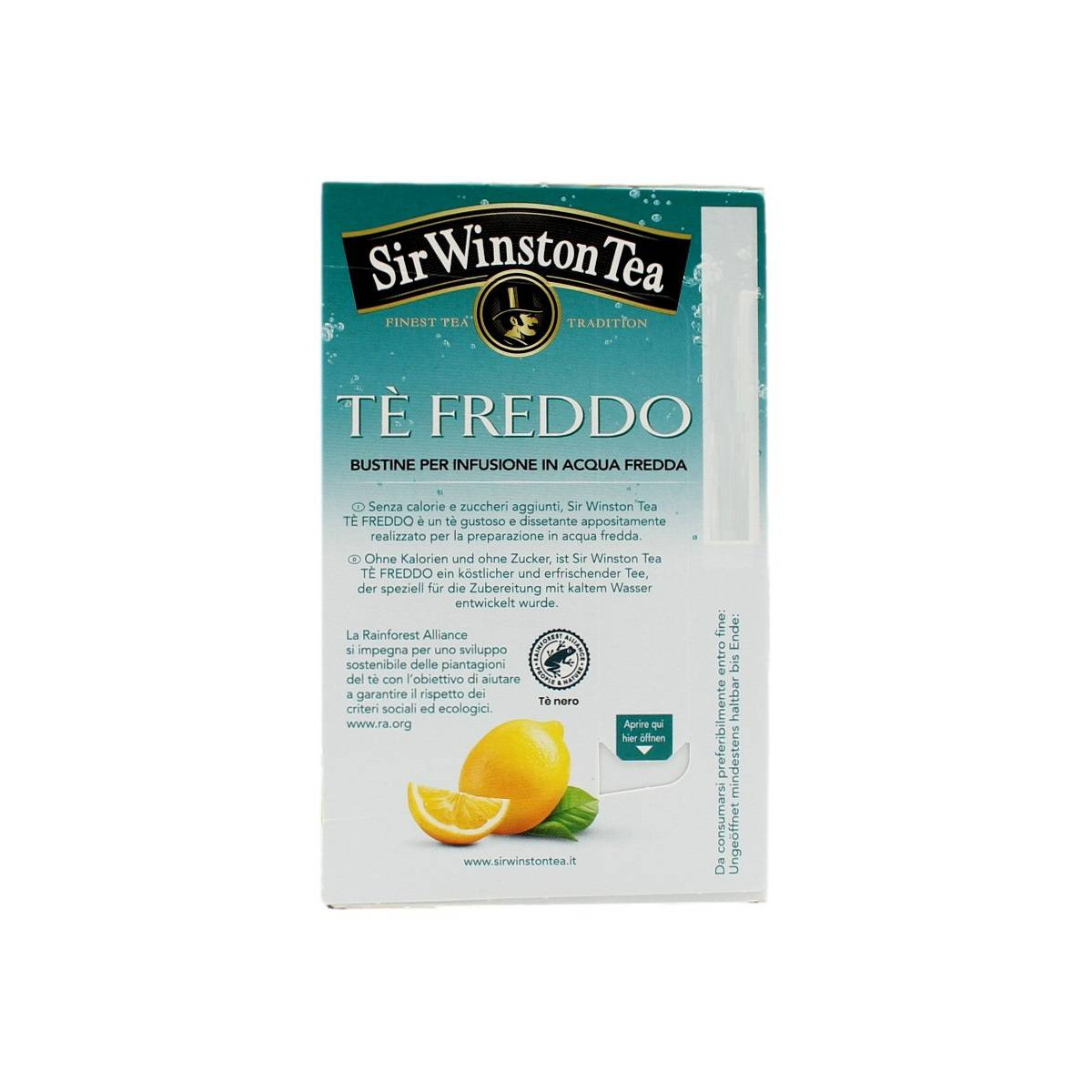 Sir Winston Tea Te' Freddo Al Limone 18 Bustine 45 Gr