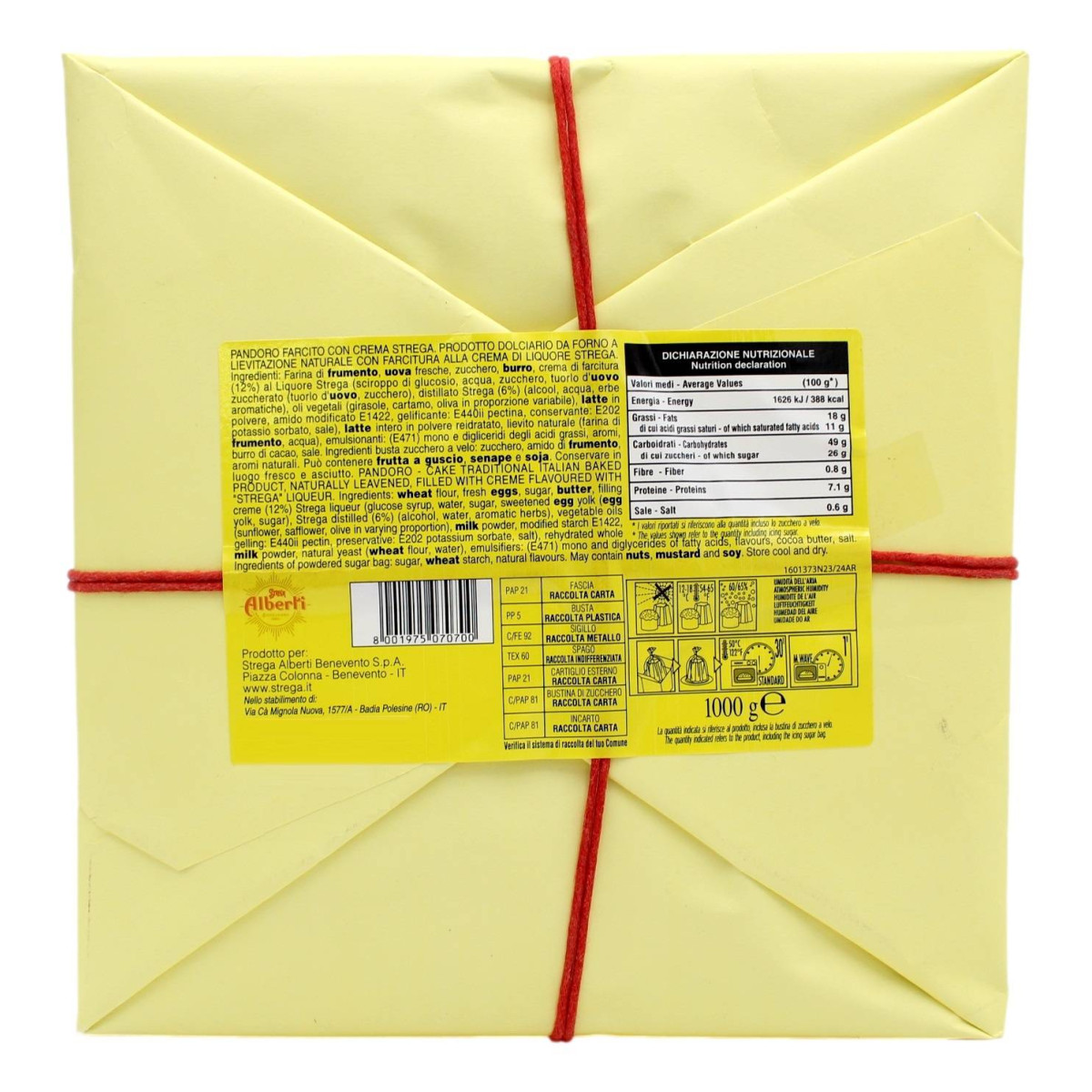 Pandoro Farcito Con Crema Al Liquore Strega 1 Kg - Drogheria Olimpia