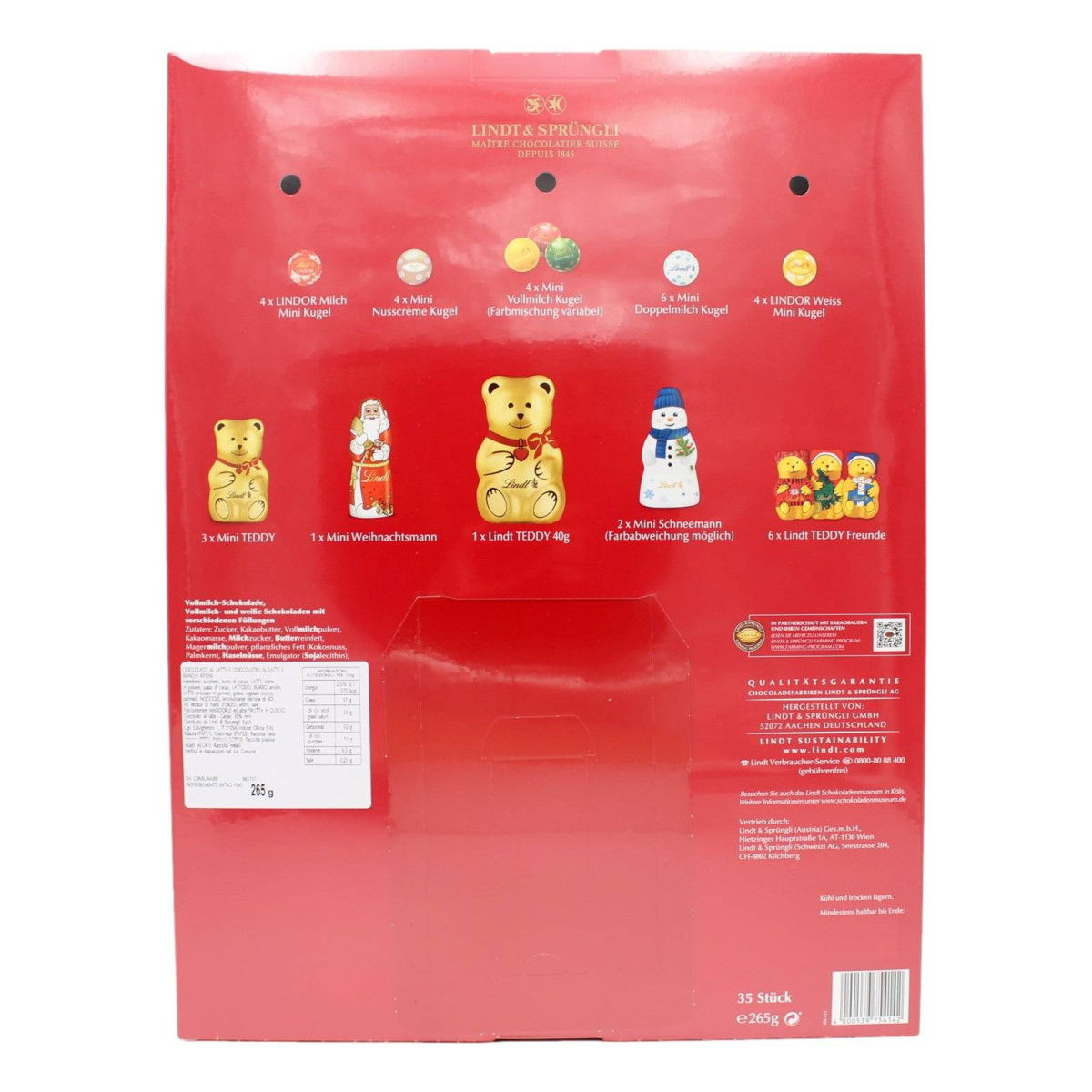 Lindt Teddy Maxi Calendario Dell'avvento 265 Gr – Shop Online